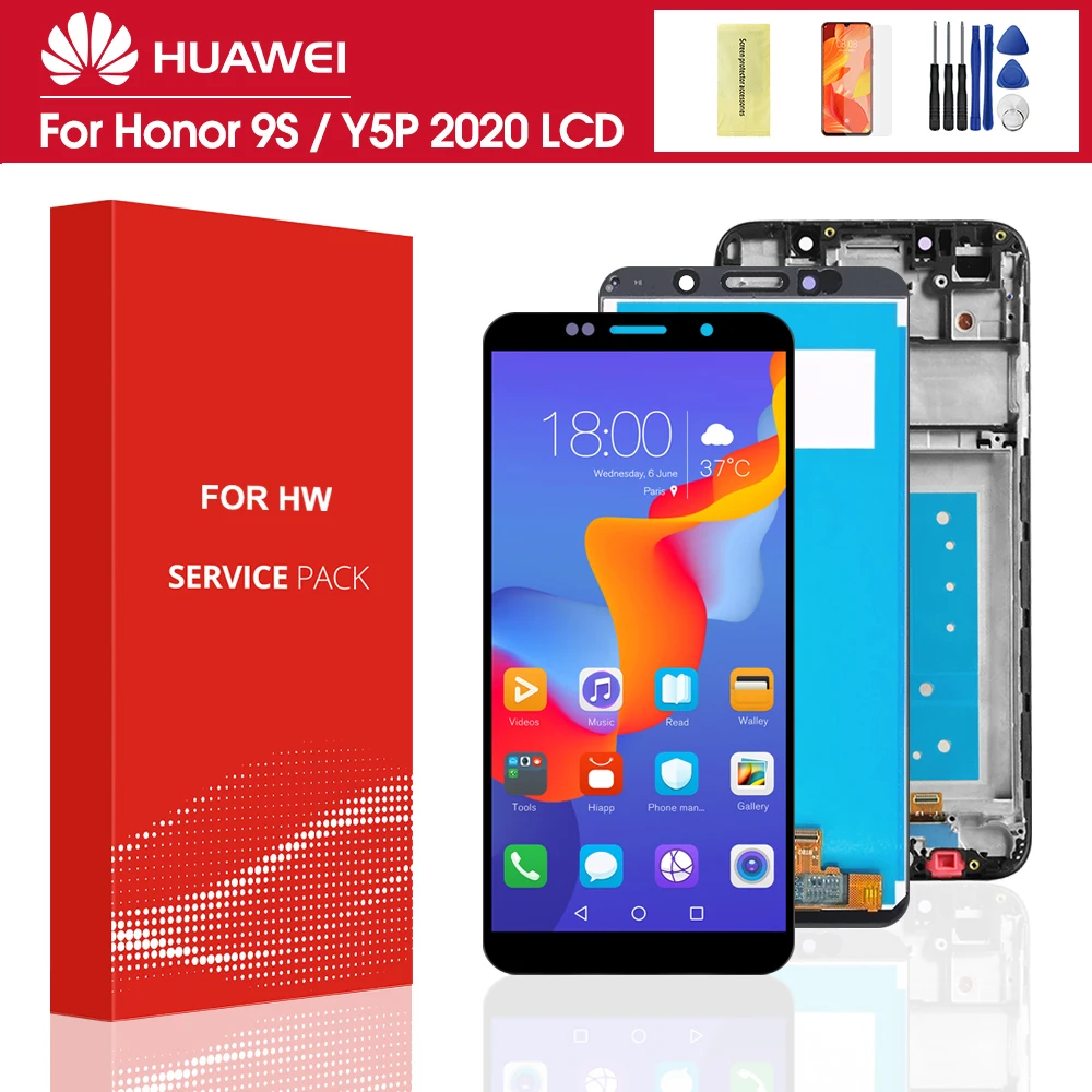 Original 5.45" For Huawei Honor 9S DUA LX9 LCD Display Touch screen Digitizer For Huawei Y5P ...