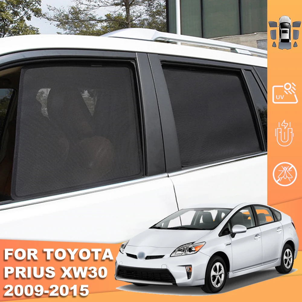 For-Toyota-Prius-W3-2009-2015-Magnetic-Car-Sunshade-Shield-Front-Windshield-Mesh-Frame-Curtain ...