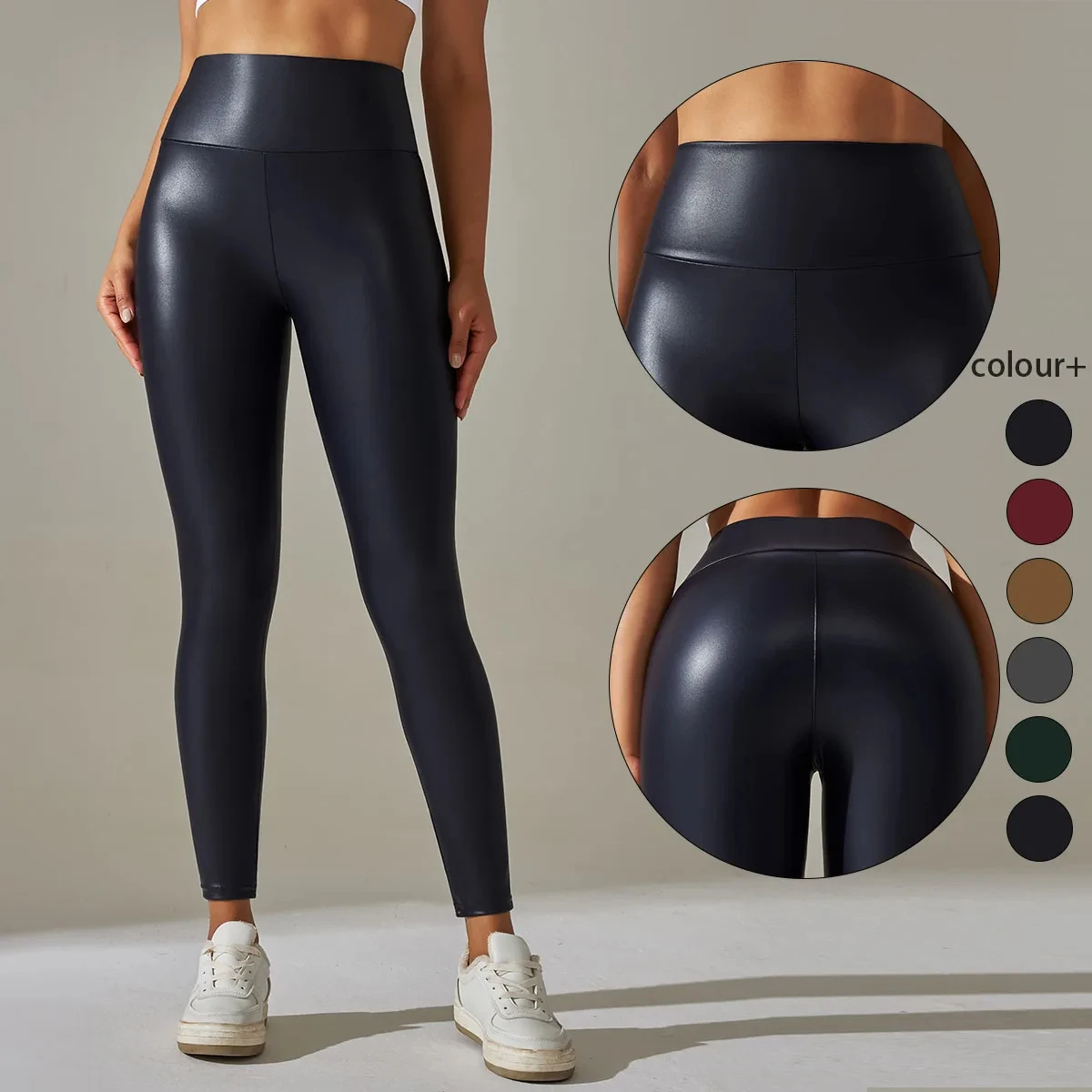Women-Pu-Leather-Leggings-Pants-XS-5XL-Plus-Size-Faux-Leather-Leggings ...