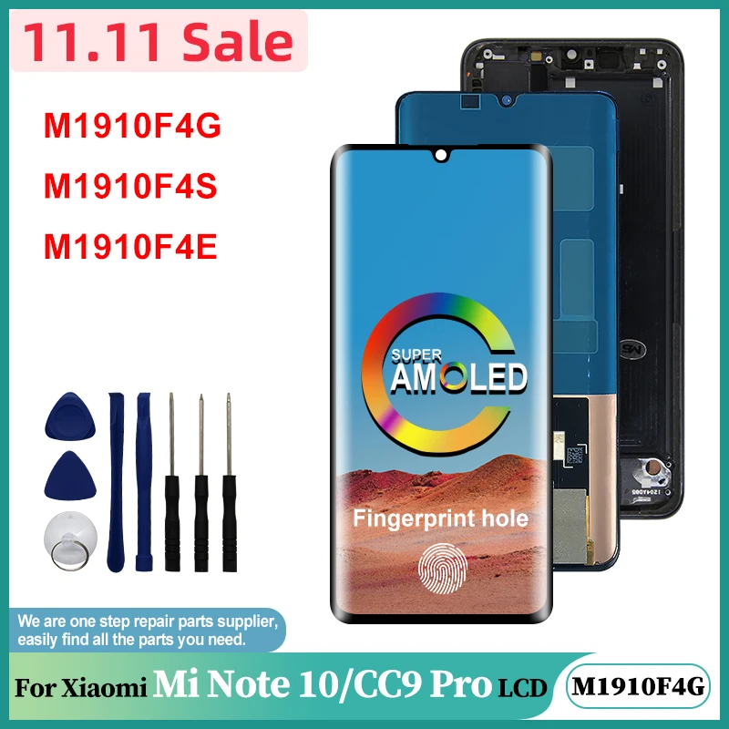 AMOLED-LCD-For-Xiaomi-Mi-Note-10-LCD-Display-Digitizer-Assembly-For ...