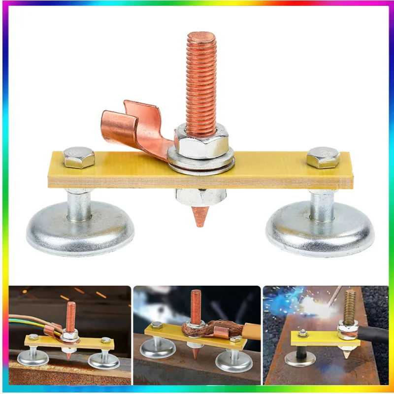 Welding-Magnet-Head-Magnetic-Ground-Metal-Plate-Welding-Support-Tool ...