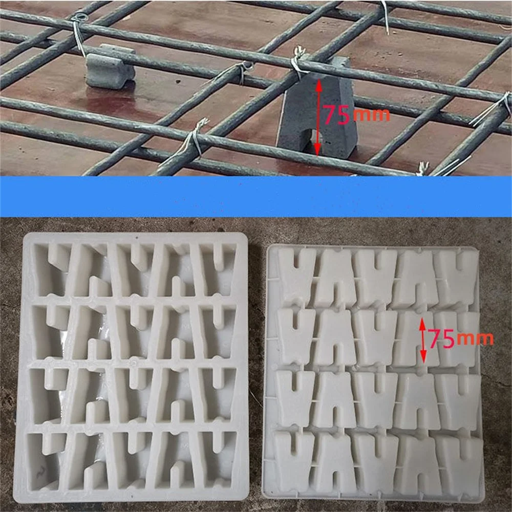 H-Type-Plastic-Mold-Cement-Gasket-Plastic-Mold-Steel-Rebar-Pad-Block ...