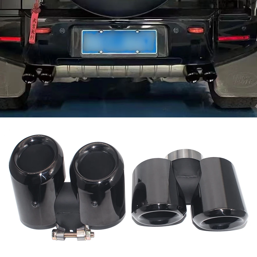 For-Land-Rover-Defender-90-110-2020-2022-Rear-Exhaust-Muffler-Tip-Pipe ...