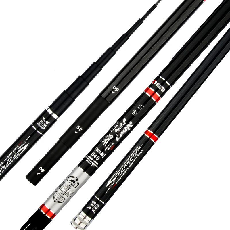 28/19 Tune 3.6M-7.2M Stream Rod Hand Pole 46T Carbon Fishing Stick ...