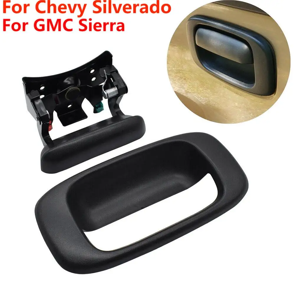 Car-Door-Handle-Bezel-Tailgate-Liftgate-Latch-for-GMC-Sierra-Chevrolet ...