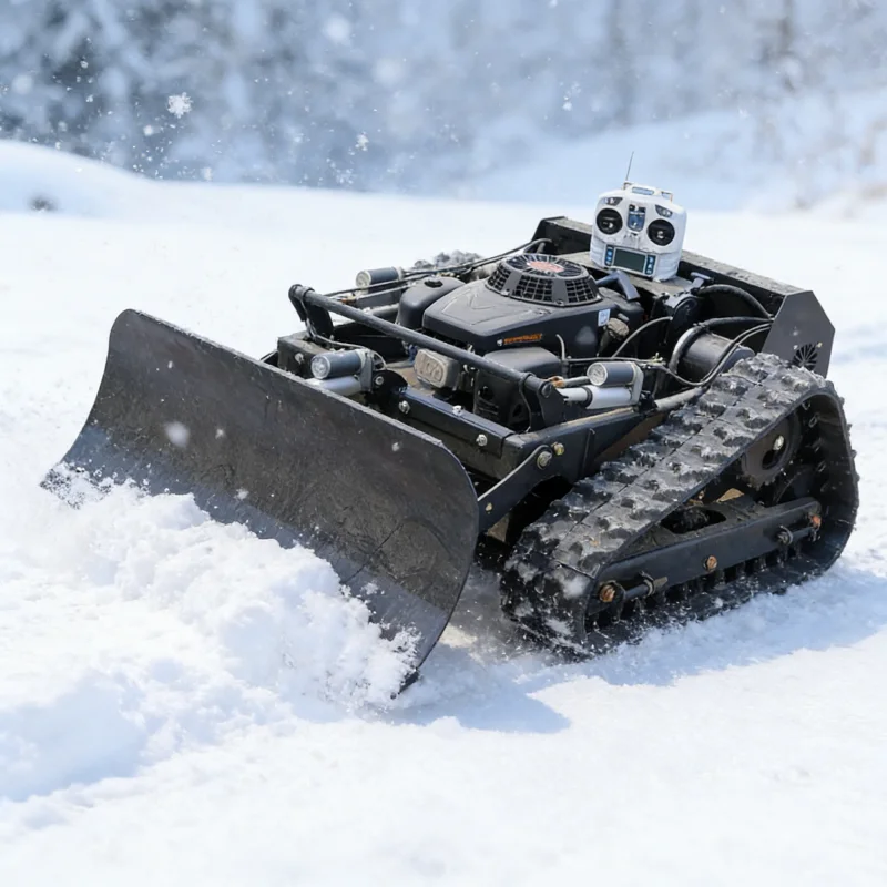 Customized Lawn Mower with Snow Shovel 550mm Zero-turn Tracked ...