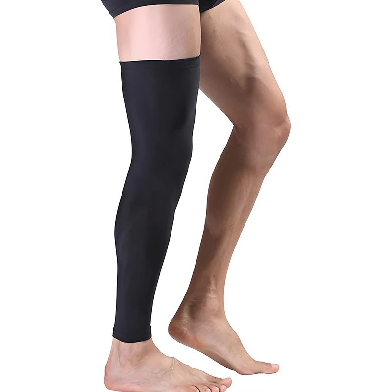 Compression-Leg-Sleeve-UV-Protection-Breathable-Elastic-Long-Leg-Sleeve ...