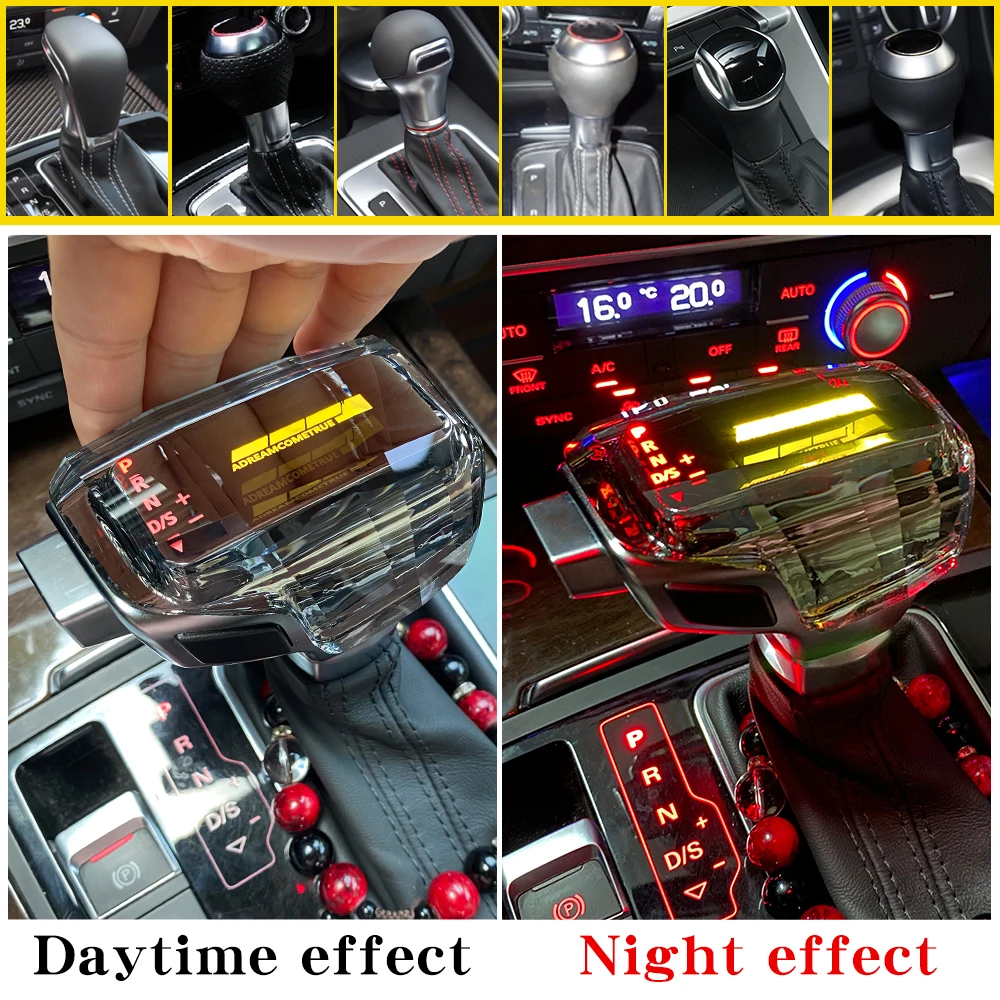 Car-Automatic-LED-Crystal-Gear-Shift-Knob-Stick-Lever-Head-Gearbox ...