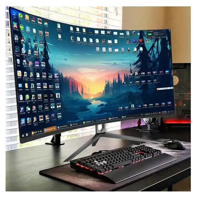 Monitor-de-jogos-LCD-curvo-melhores-monitores-de-tela-2K-8K-17-Polegada ...