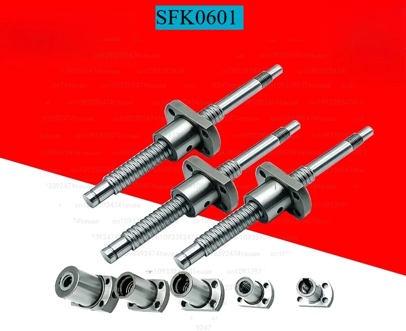 1 stks 16 Precisie Miniatuur Kogelomloopspindel SFK0601 0801 0802 1002 ...