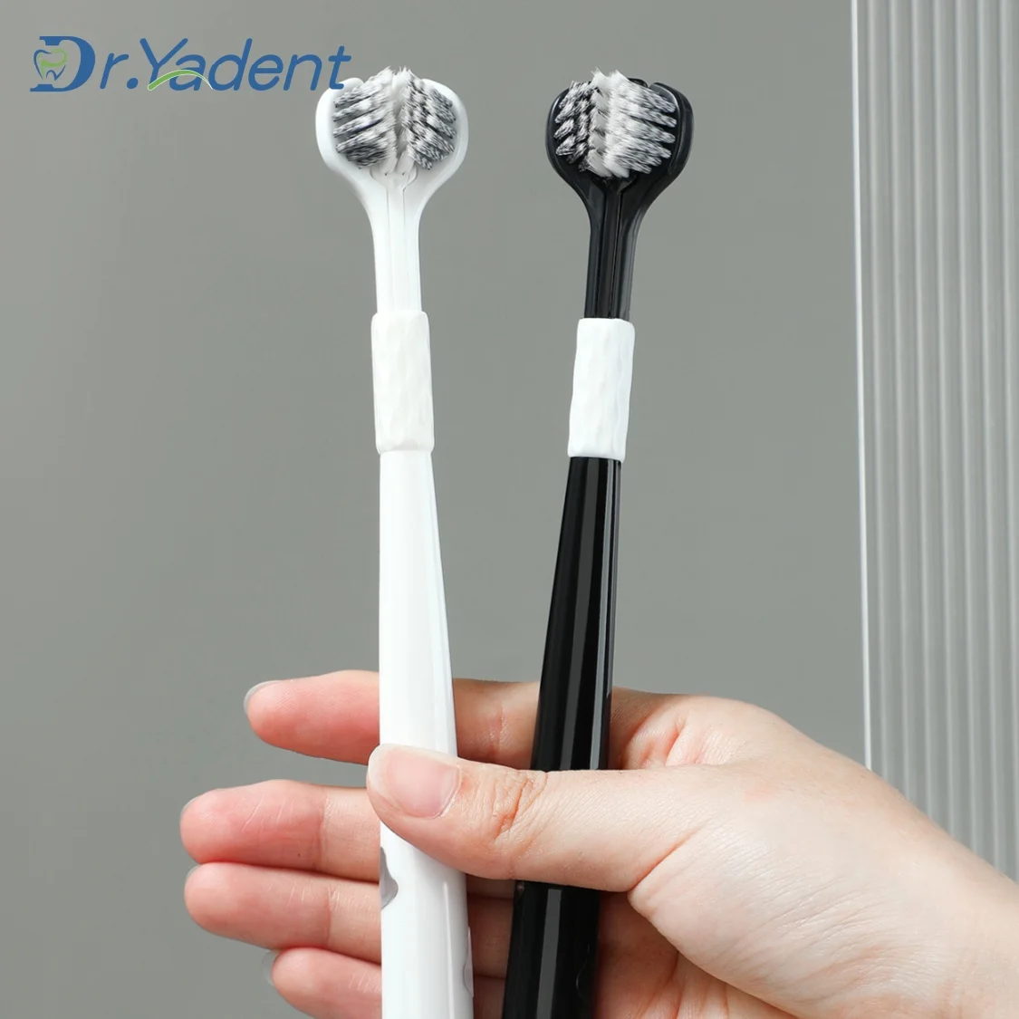 Dr.Yadent Adult 3-Sided Toothbrush for Sensitive Teeth Soft Bristles ...