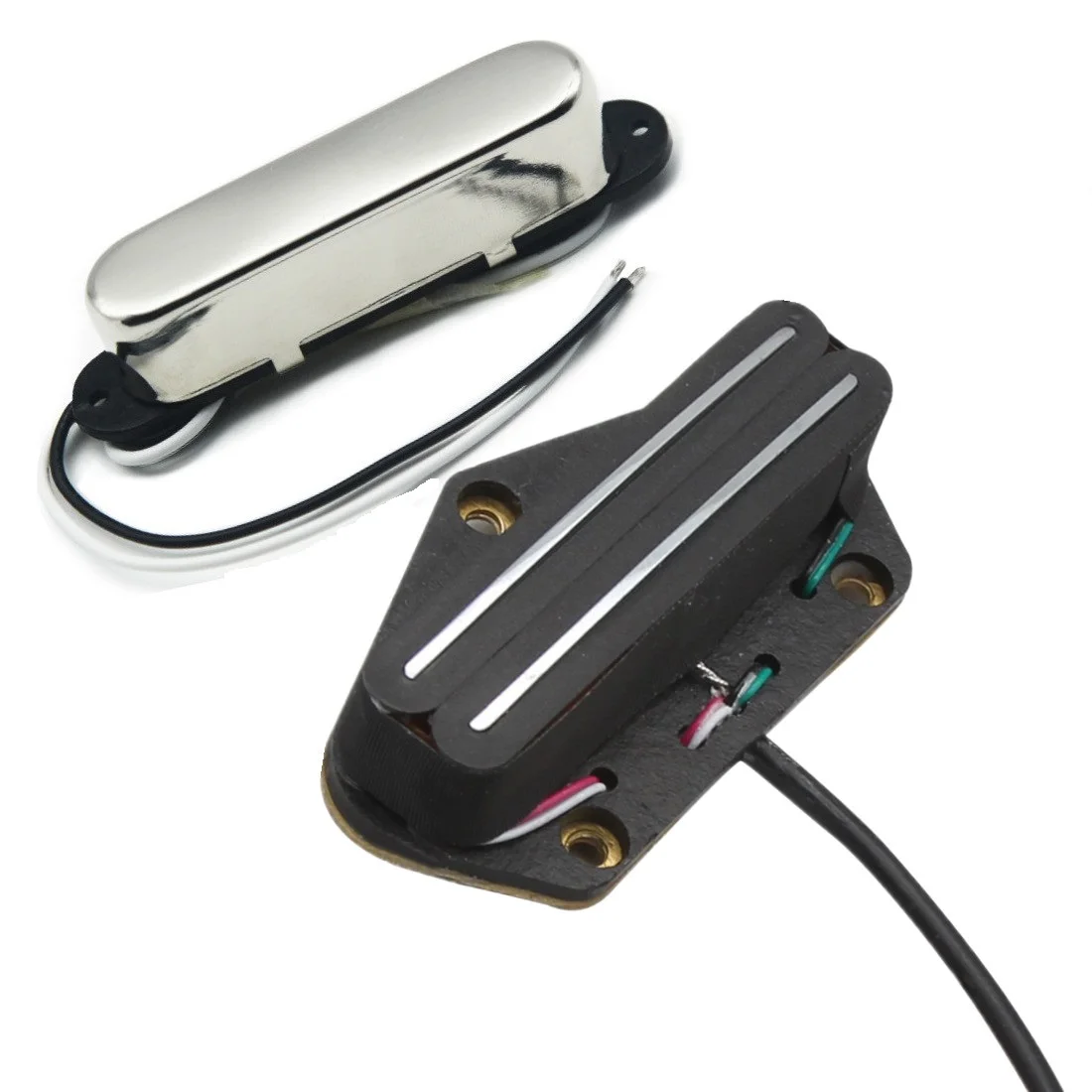 Fleor Set Of Tl Pickups Neck +hot Rails Humbucker Bridge Pickup Fit For ...