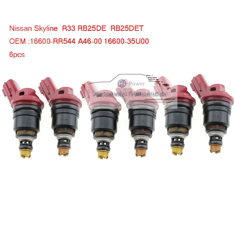 4 Pcs Or 6 Pcs 16600-rr544 740cc Fuel Injector Nozzle Fits For Nissan Silvia S13 S14 S15 Sr20de ...
