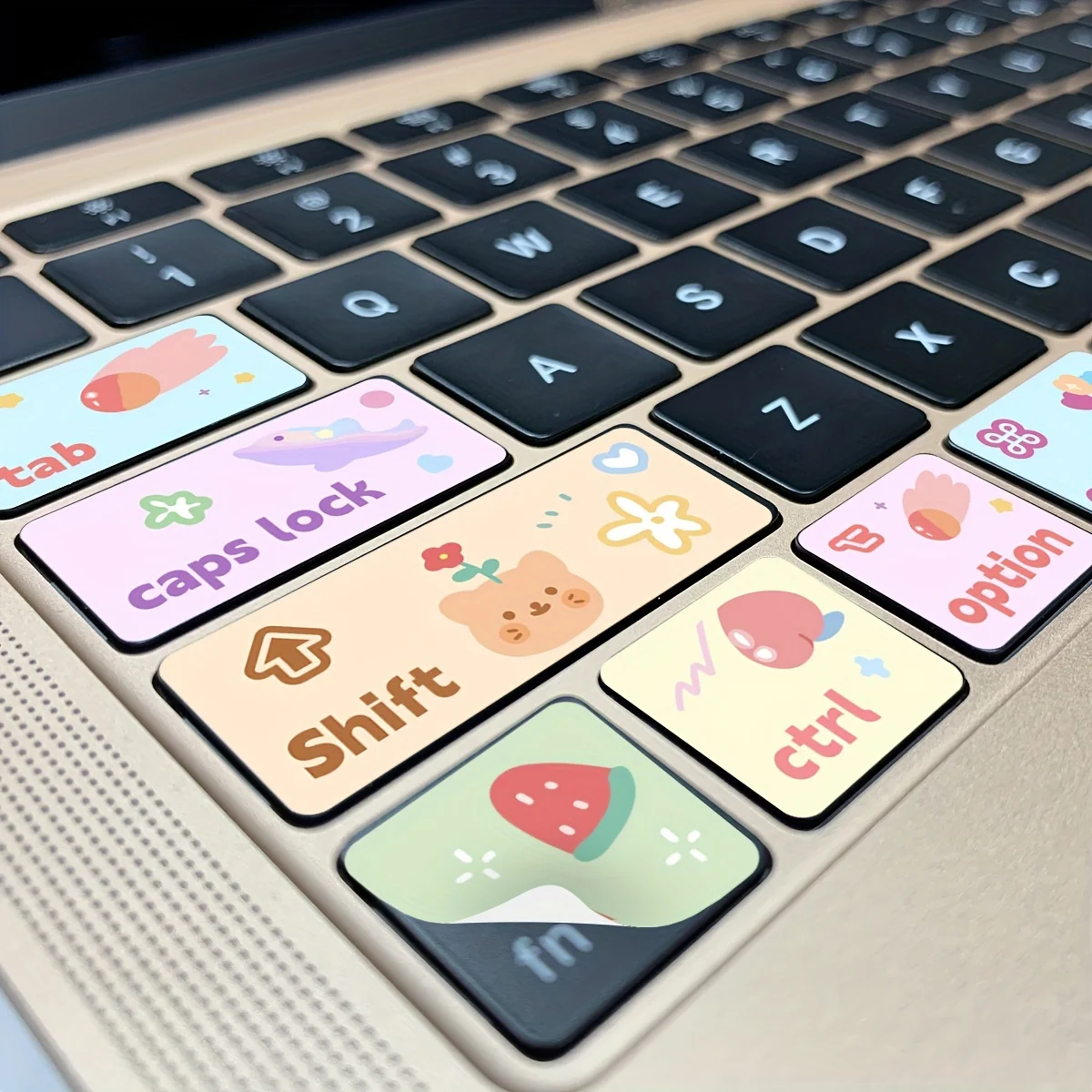1PCS-Cute-Bear-Pattern-Cute-Cat-Pattern-Laptop-Partial-Keyboard-Skin ...