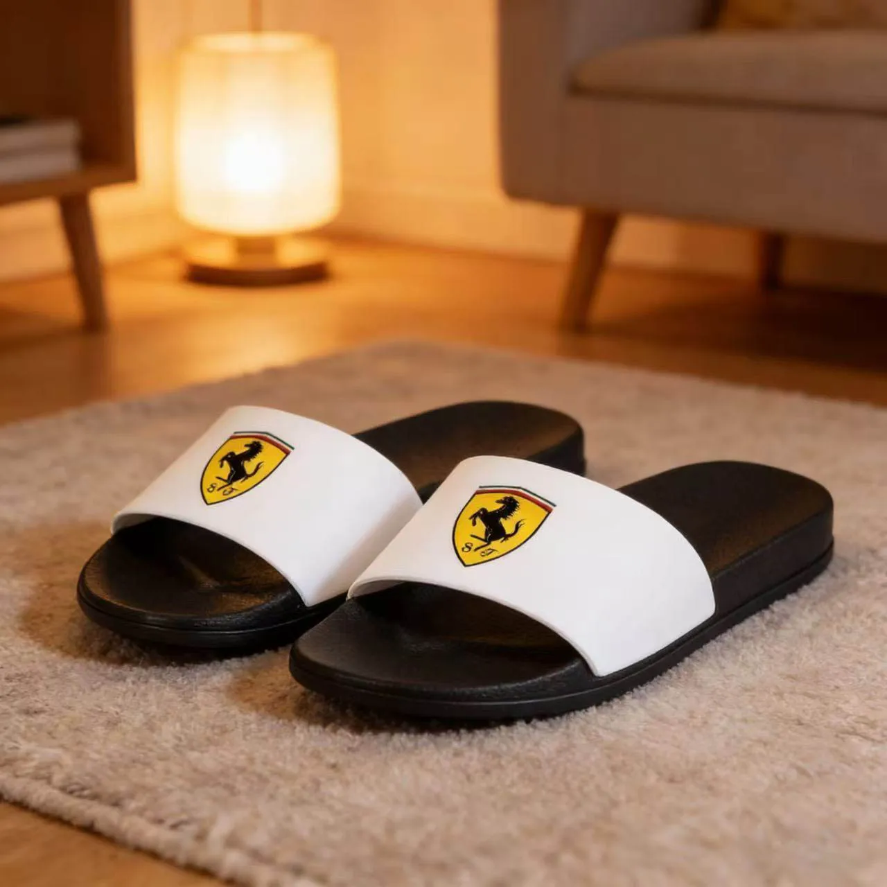 Ferrari Summer Men's Indoor Home Non-slip Casual Slippers Male Soft ...