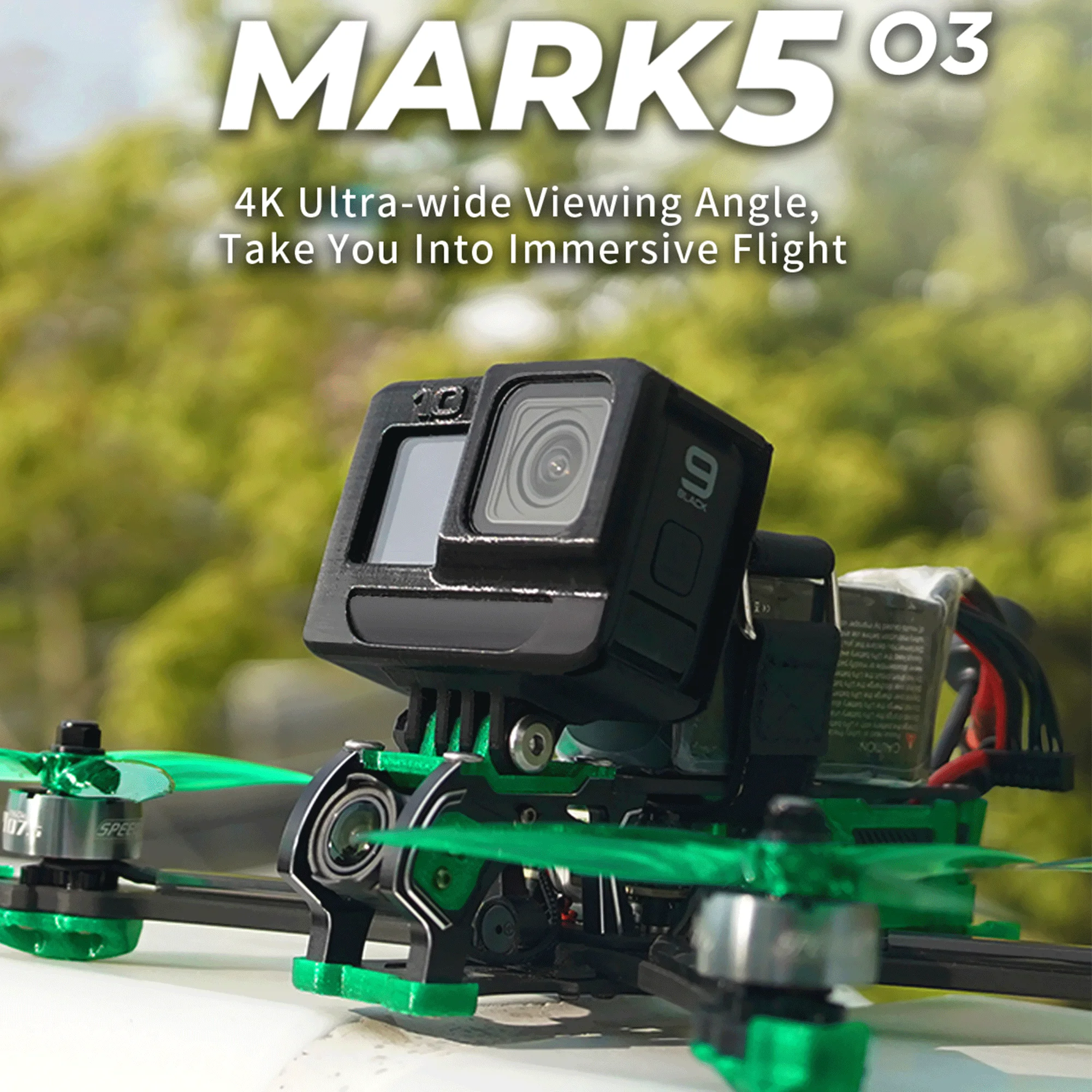 GEPRC ใหม่ MARK5 HD O3 Freestyle FPV Drone VTX O3 Air สีเขียวระบบ6S RC ...