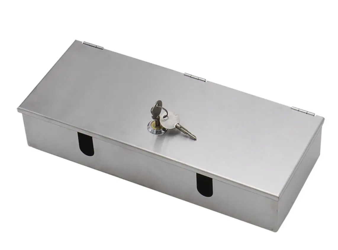 Stainless-steel-outdoor-waterproof-socket-box-lock-box-with-lock-anti ...