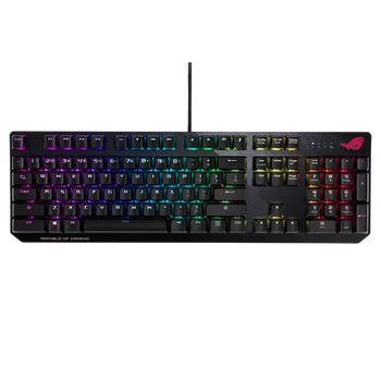 오리지널 Asus ROG Strix 스코프 NX RGB USB 유선 기계식 104 키, 게임용 키보드, 알루미늄 프레임 ...