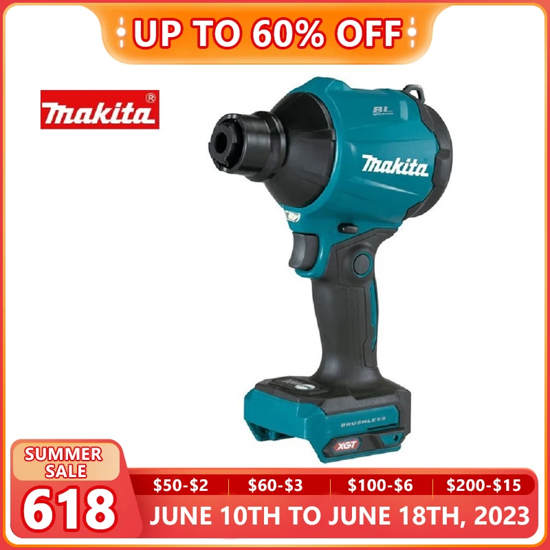 Makita as001gコードレスダストブロワー40vブラシレス充電式狭いスペースクリーニング空気清浄機ノズル付き
