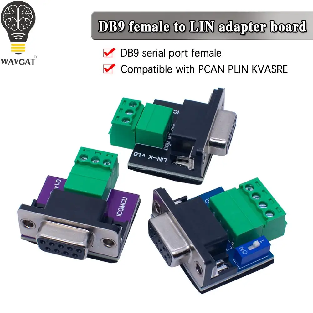 CAN adapter Female DB9 LIN Board PCAN USB to CAN terminal resistance ...