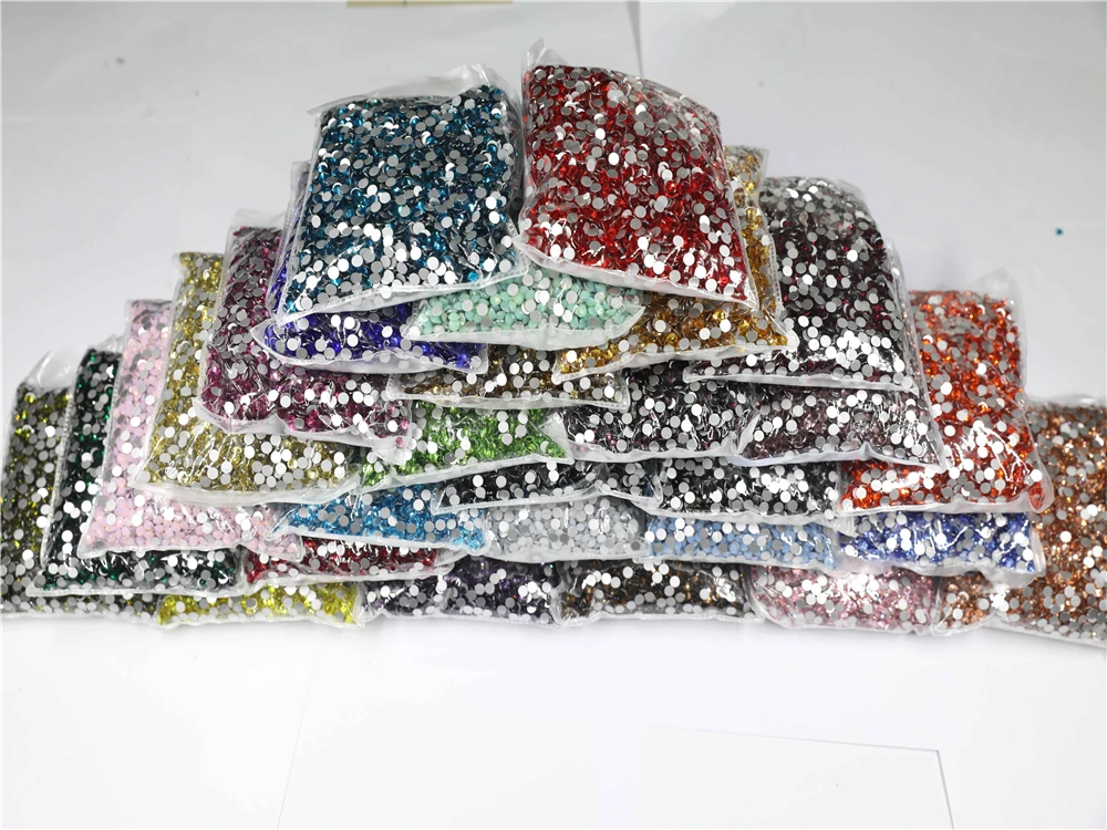 2880pcs SS30 Wholesale Flatback Crystal AB Non hotfix Rhinestones in ...