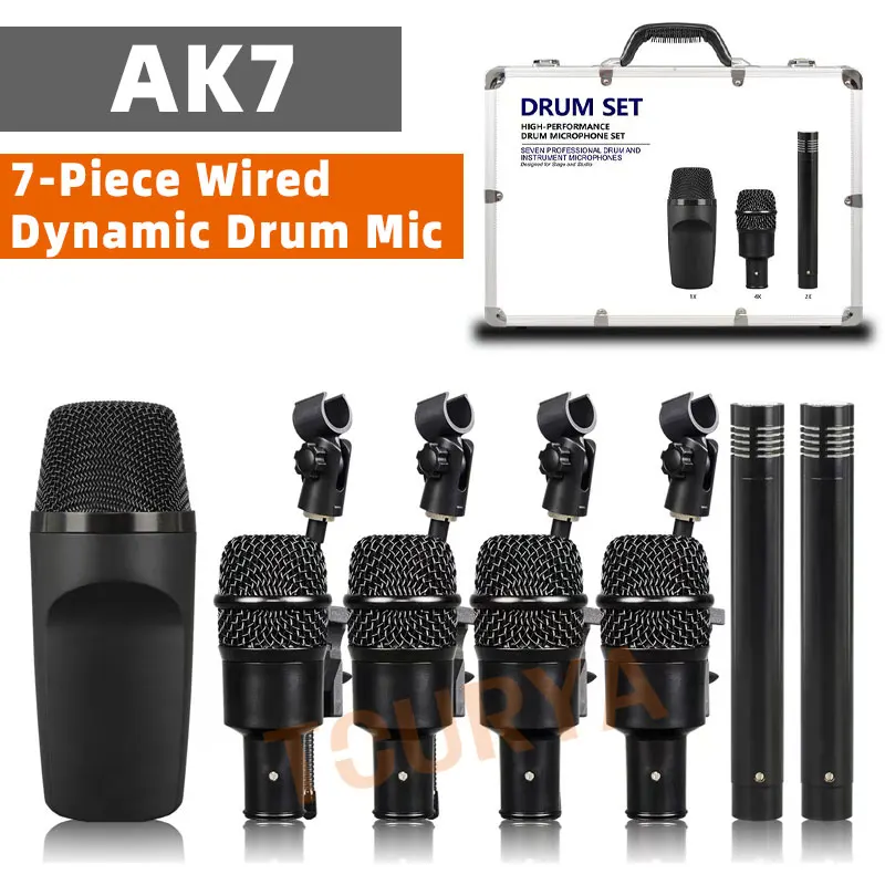 AK7-dynamic-kick-drum-microphone-connection-bass-Tom-trap-and-capacitor ...