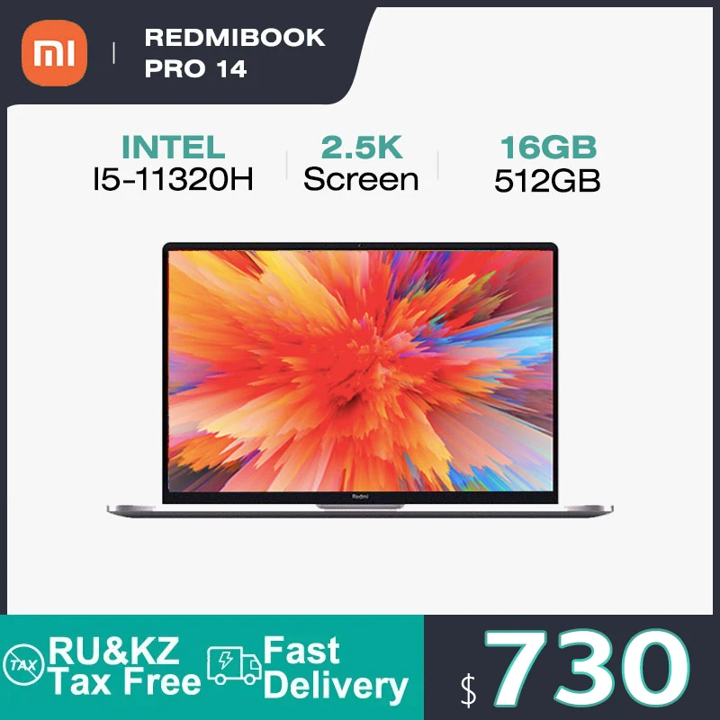 Xiaomi-Laptop-Redmibook-Pro-14-Notebook-de-Trabalho-Ultra-Fino-e-Leve ...
