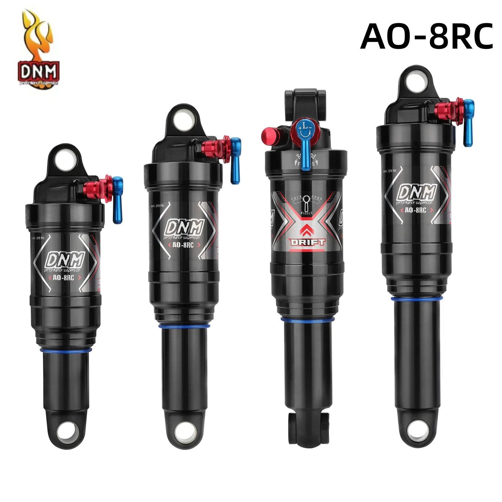 DNM-AO-8RC-Mountain-Bike-Air-Shock-Absorber-165mm-190mm-200mm-210mm-XC ...