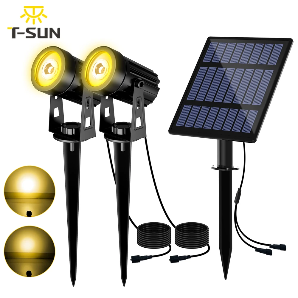 3000K/6000K Solar LED Light Outdoor Solar Spotlight Solar Garden Light ...