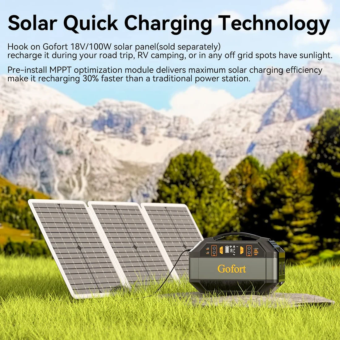 Portable Solar Generator 330W Power Station - Gifts for idea