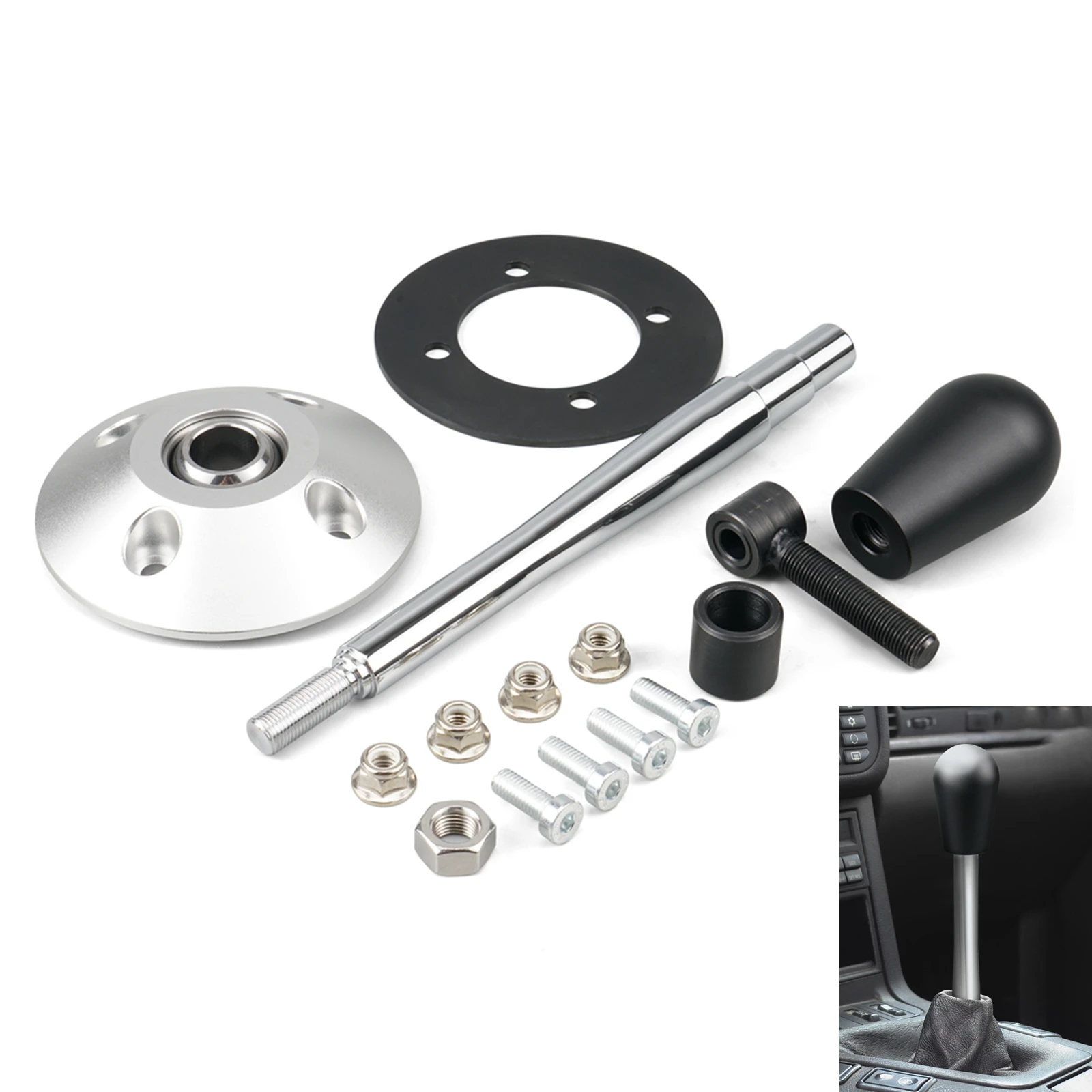 BEVINSEE-Adjustable-Short-Shifter-Quick-Throw-Shift-Gear-Lever-Knob-For ...