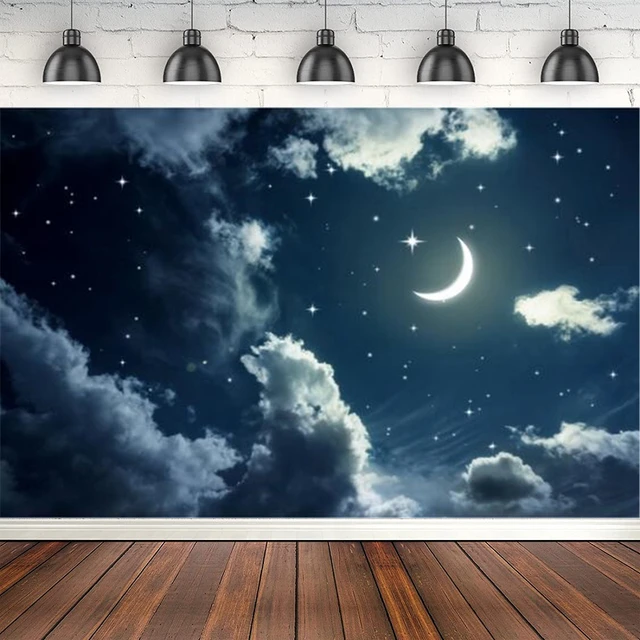Starry Sky Bright Clouds
