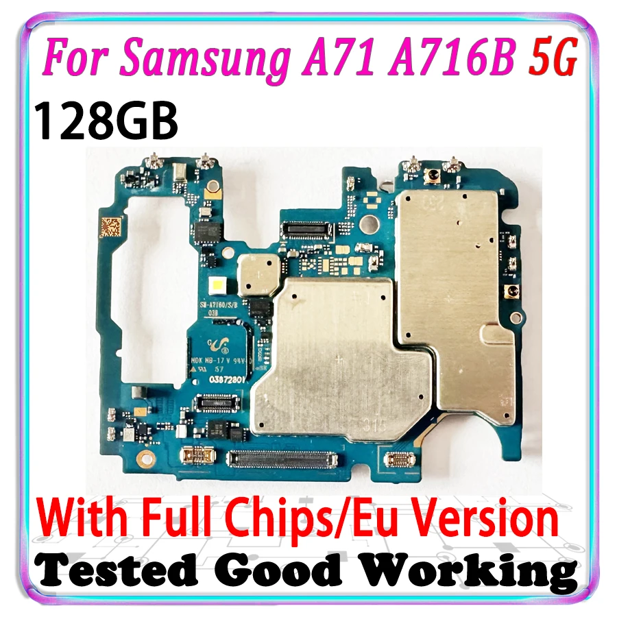 Eu-Version-For-Samsung-Galaxy-A71-A716B-128GB-Motherboard-Full-Working ...