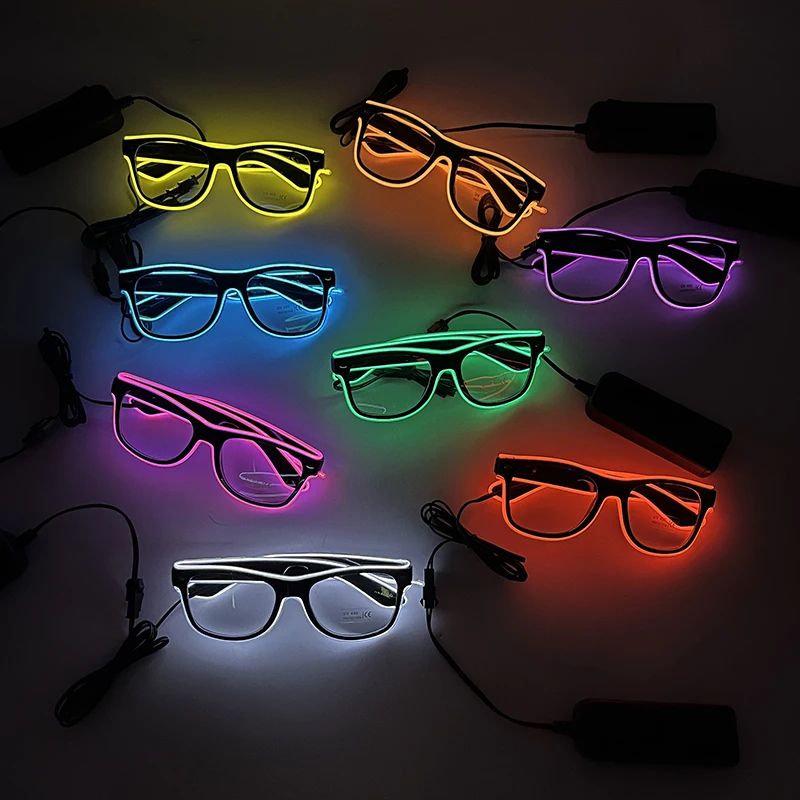 Hot-Sale-Luminous-Neon-Glasses-With-Lights-LED-Eyeglasses-Bar-Rave ...