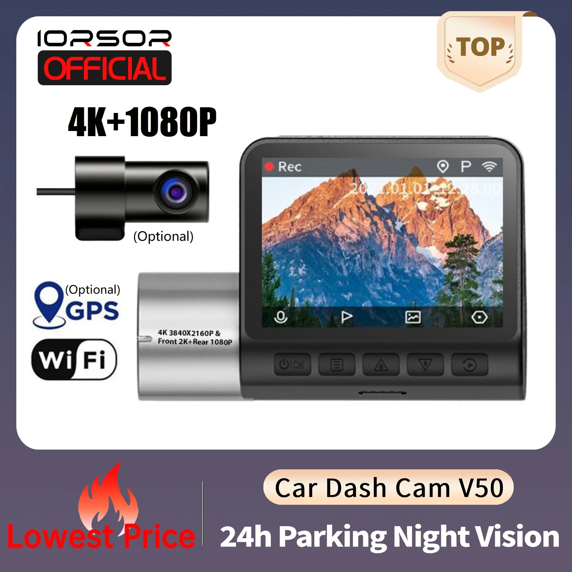 Dashcam-4k-GPS-Wifi-24h-park-monit-r-arabalar-i-in-Dash-Kamera-ift ...