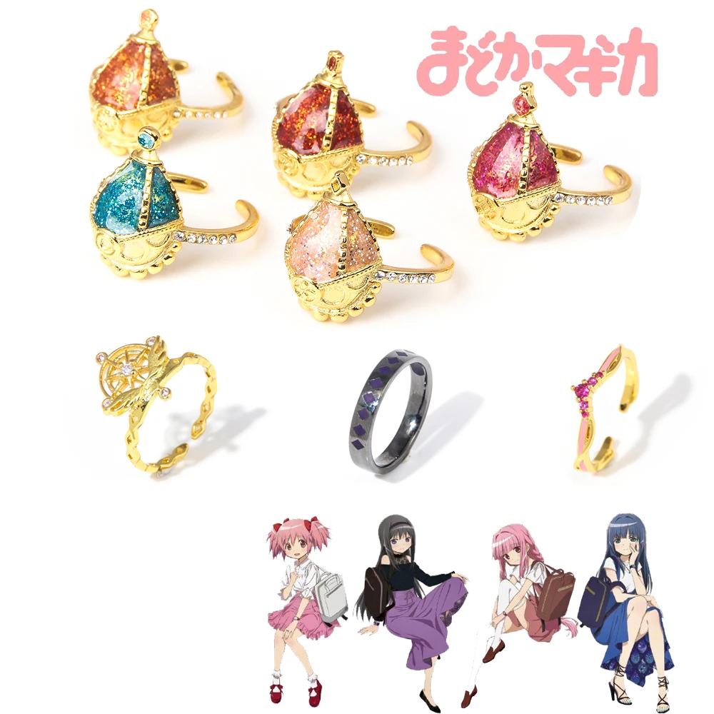 Anime-Puella-Magi-Madoka-Magica-Ring-Akemi-Homura-Tomoe-Mami-Cosplay ...