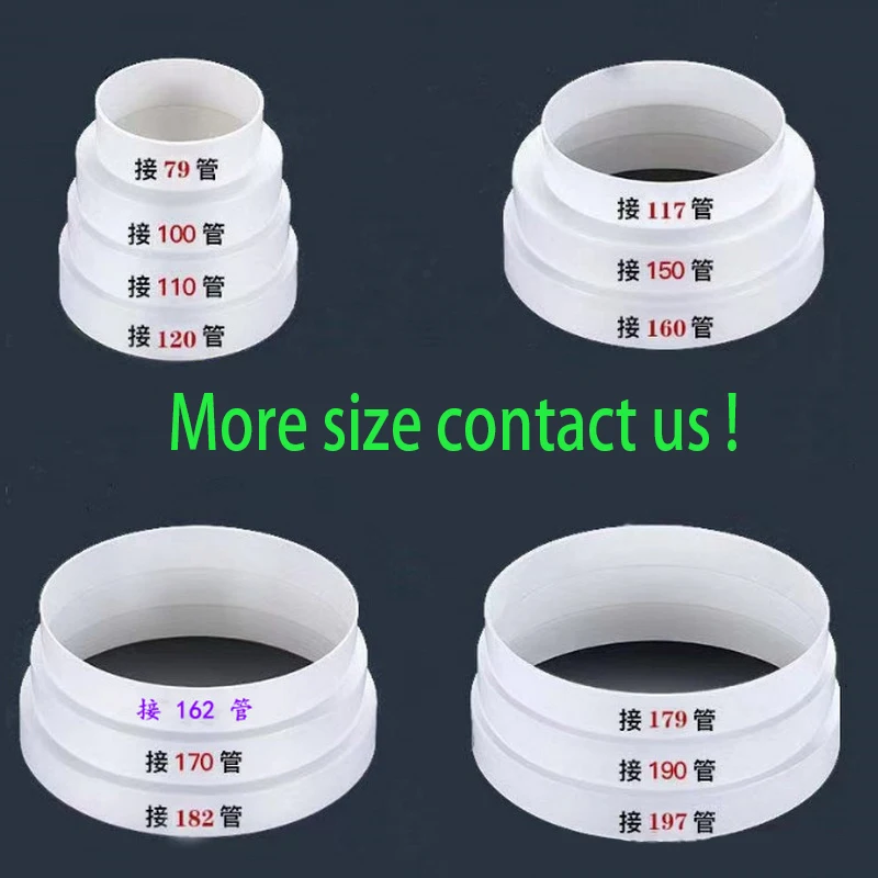 Hose Adapter Duct Multi Reducer Extractor Fan Pipe Connector 80/100/110 ...
