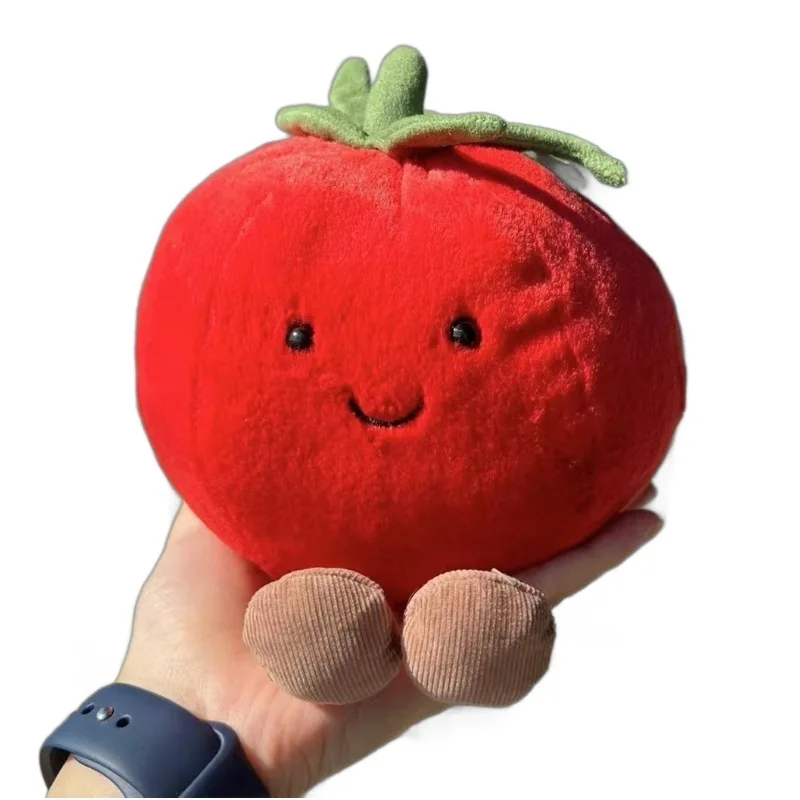 Cute Cartoon Tomato Plush Figure Doll Fruit Vegetable Food Stuffed Toy ...