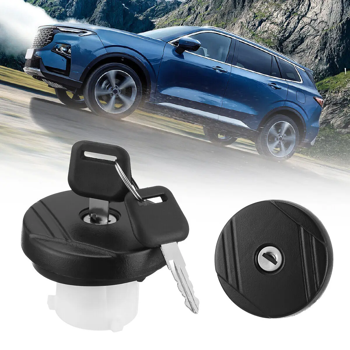 Car Engines Fuel Tank Cap Replacement With Key For Ford Transit Locking ...