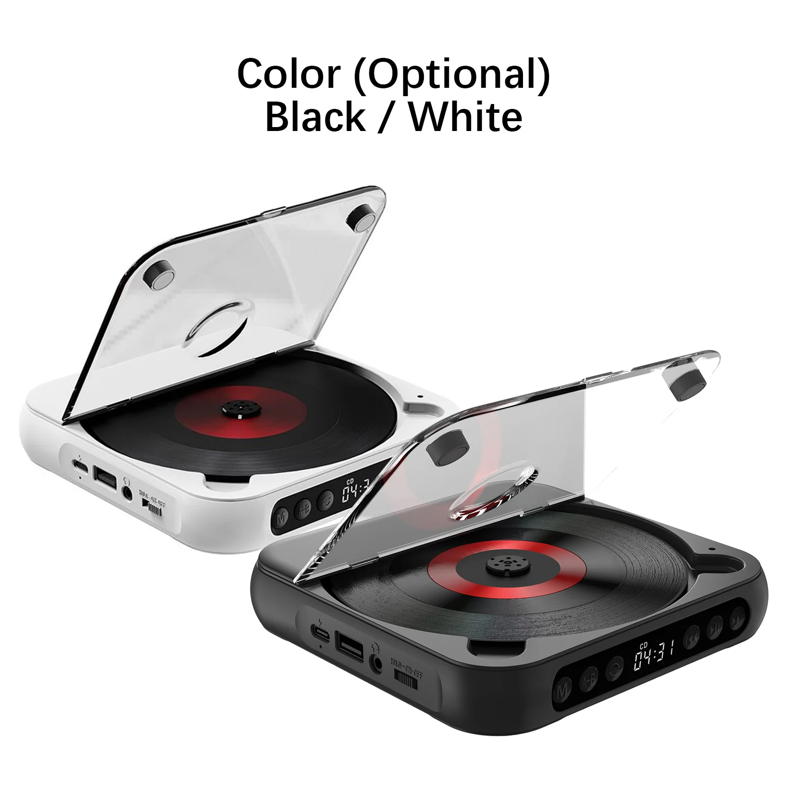 CD-Player-Portable-BT-Music-Player-CD-Runner-with-Dustproof-Cover-6 ...