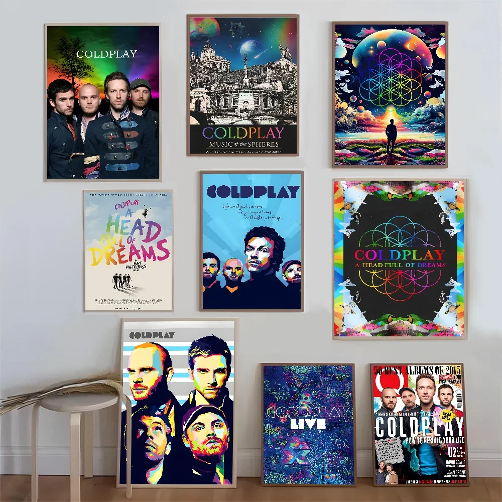 Rock-Coldplay-Band-Self-adhesive-Art-Poster-Whitepaper-Prints-Posters ...