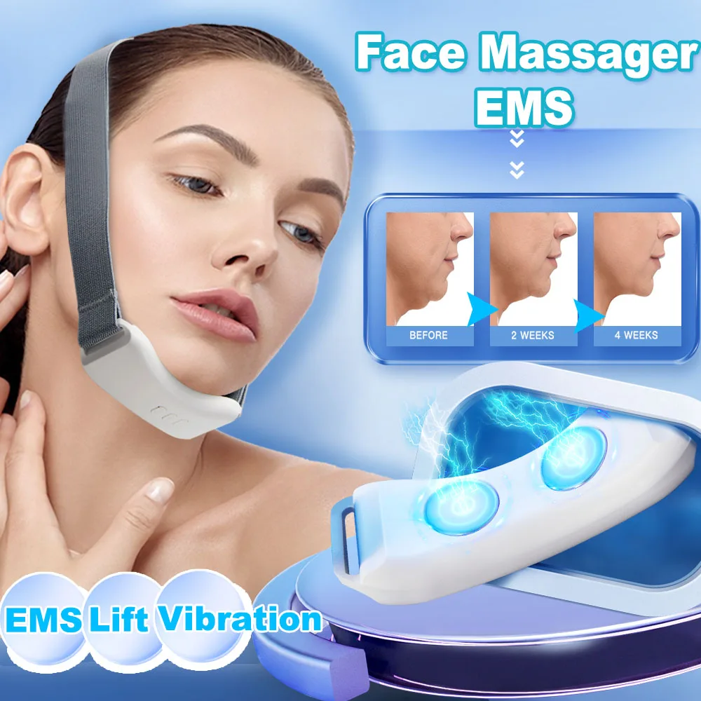 Ems-Face-Massager-V-Face-Double-Chin-Reducer-Face-Shape-Facial-Lifting ...