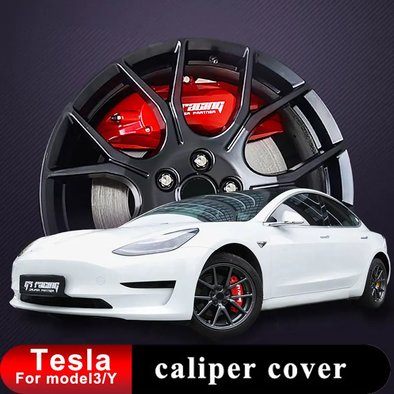 4Pcs-Remklauw-Cover-Voor-Tesla-Model-3-Model-Y-Nieuwe-Remschijf-Auto ...