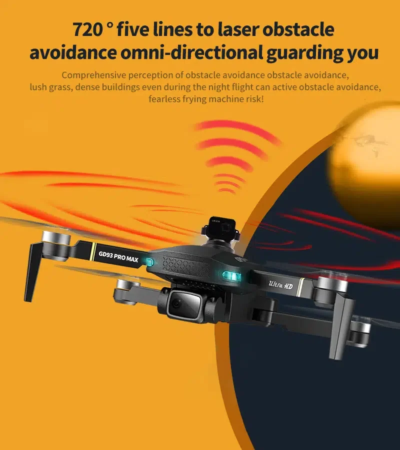 GD93 Pro Max Drone - GPS Foldable Drone With ESC Camera And Brushless ...