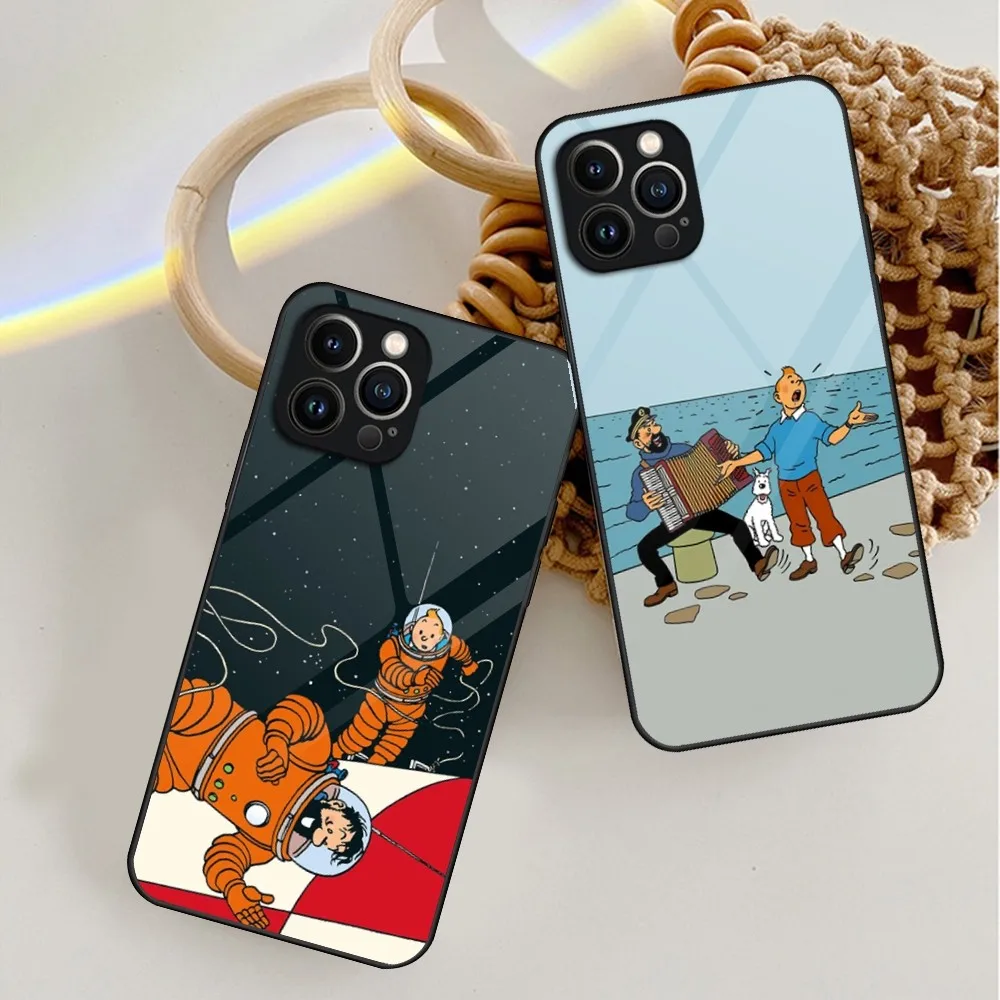 The-Adventures-of-Tintin-Phone-Case-For-iPhone-13-15-14-12-11-Pro-XS ...