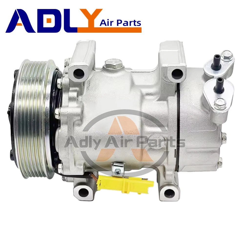 SD6V12 Air Conditioning AC Compressor For Peugeot 307 206 Partners ...