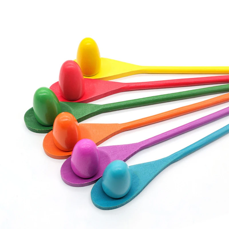 6pcs-Wooden-Spoon-Balance-Spoon-Body-Intelligence-Training-Bracket-Ball ...