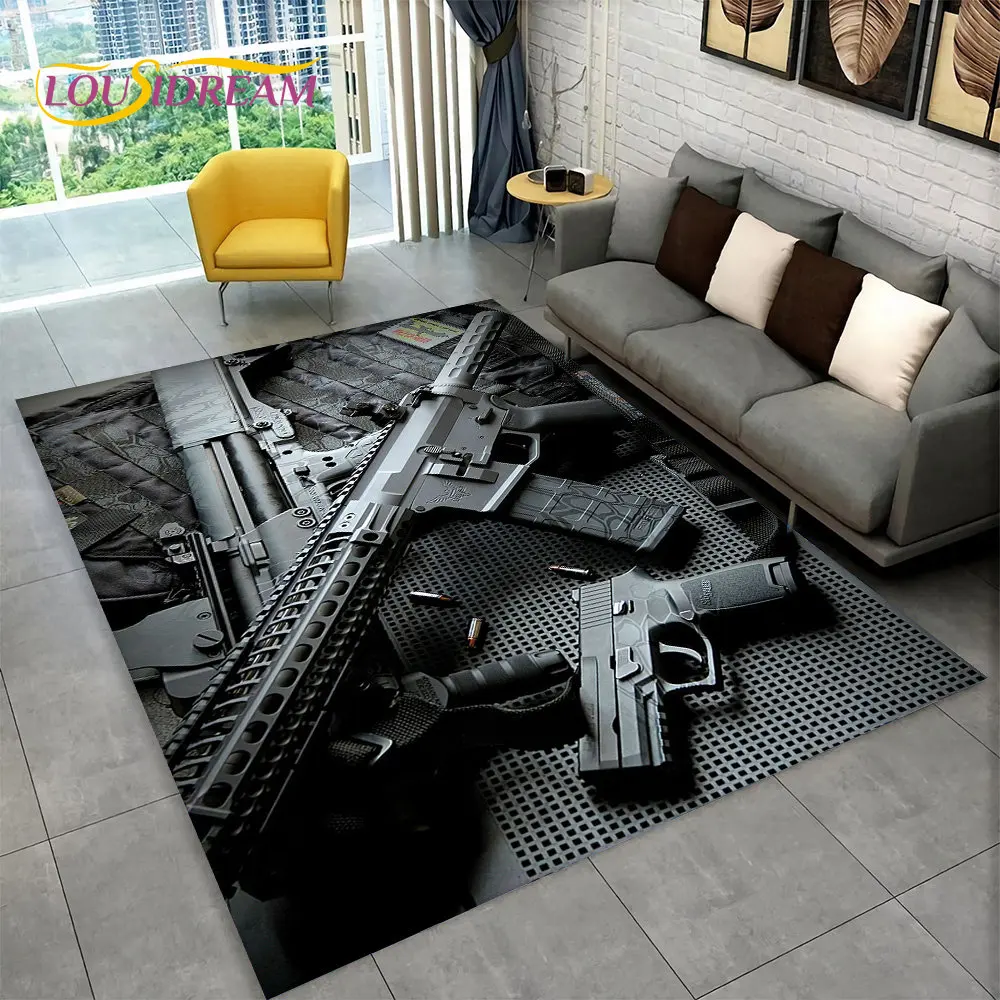 3D-Assault-Rifle-Pistol-Cartridge-Gun-Area-Rug-Carpet-Rug-for-Home ...