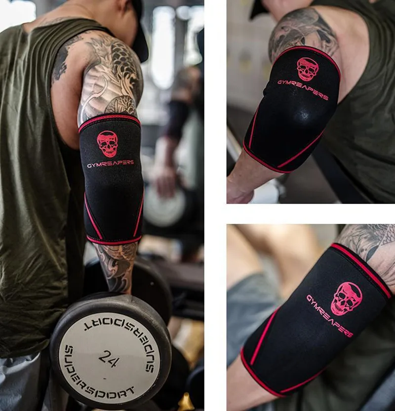 1Pair-Squat-Elbow-Pads-Weightlifting-Fitness-Sport-Elbow-Brace-Support ...