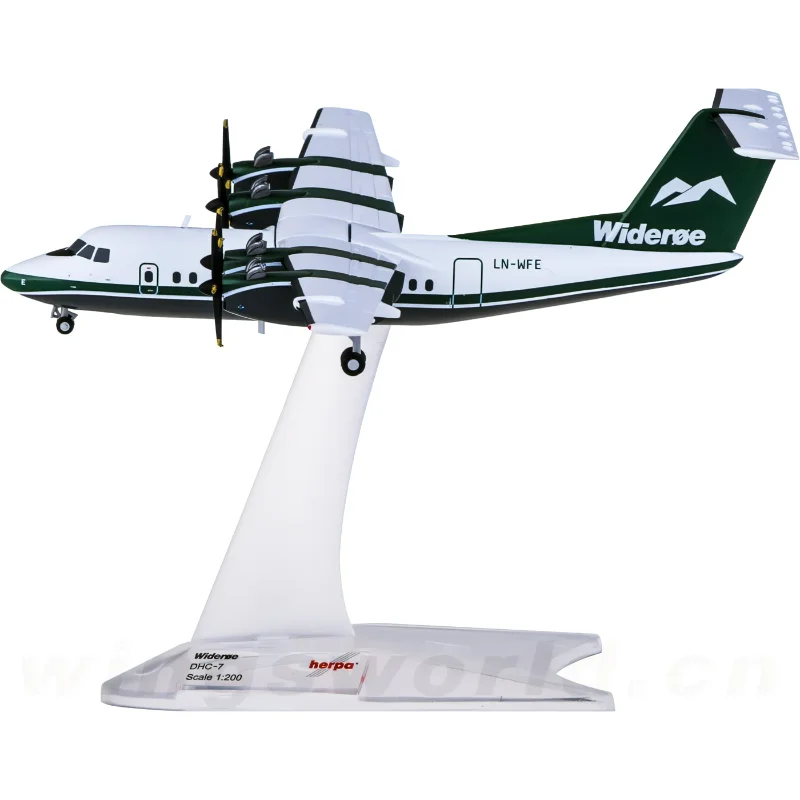 Herpa 1:200 Scale 570565 DH Canada DHC-7 LN-WFE Miniature Die Cast ...